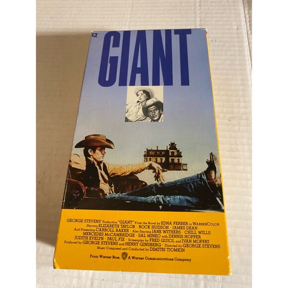 Giant | Media | Giant Vhs With James Dean And Elizabeth Taylor And Rock ...